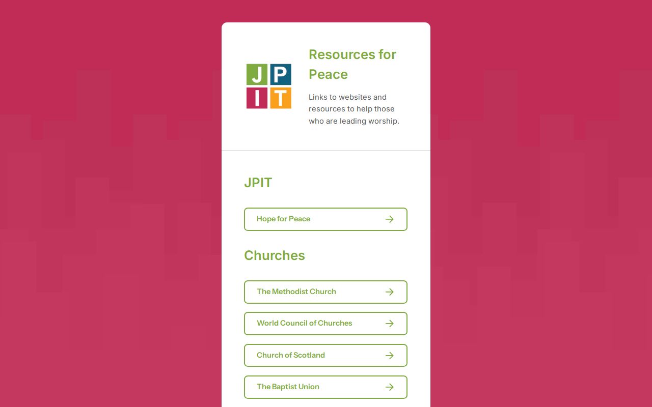 Resources for Peace